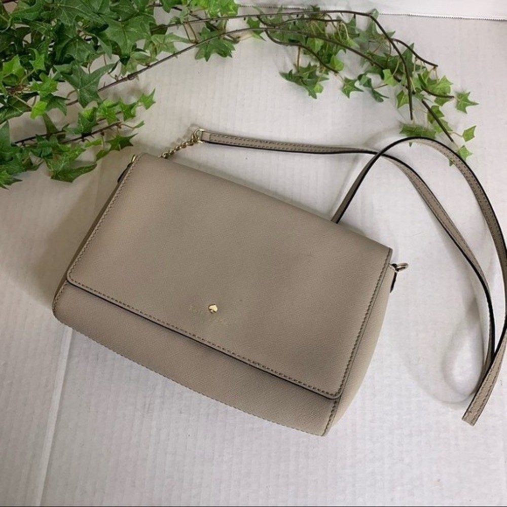 Kate Spade Greige Crossbody Bag - Gem